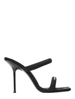 Alexander Wang 110mm Stiletto Padded Strap Sandals - Black