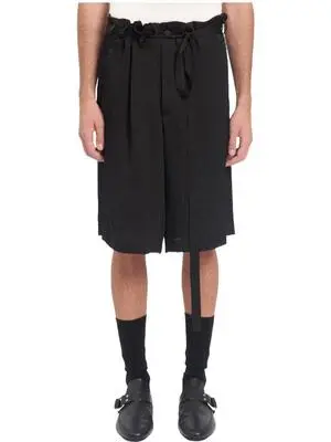 ANN DEMEULEMEESTER Pedro Lounge Shorts - Black