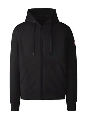 Canada Goose Full Zip Drawstring Hoodie - Black