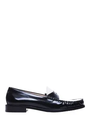 STUART WEITZMAN Round Toe Loafers - Black