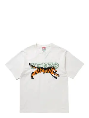 Kenzo Pixels' Oversized T-shirt - White