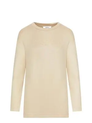 Max Mara Max Mara Crewneck Long-Sleeved Sweatshirt Nude