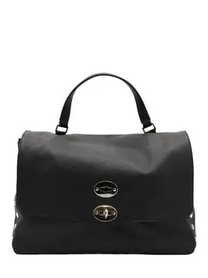 ZANELLATO Postina Daily Twist-lock Medium Tote Bag - Black
