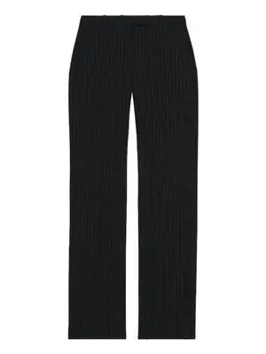 Alexander McQueen Tailored Pinstriped Trousers - Black