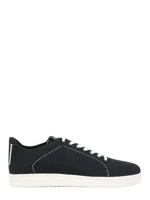 Emporio Armani Logo Lace-up Sneakers - Black
