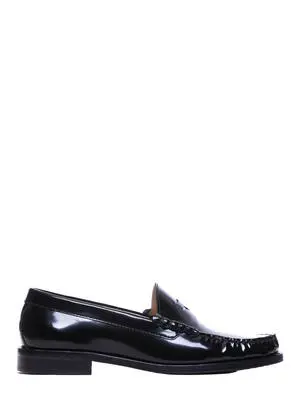 STUART WEITZMAN Round Toe Loafers - Black