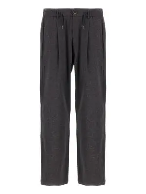 Herno Pleated-front Trousers - Black