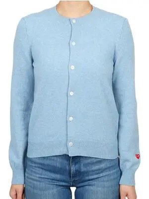 Comme Des Garçons Long Sleeve Knitwear - Blue