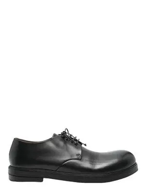 Marsèll Round Toe Lace-up Business Shoes - Black