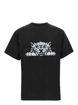Kenzo Gots Happy Tiger Crewneck T-shirt - Black