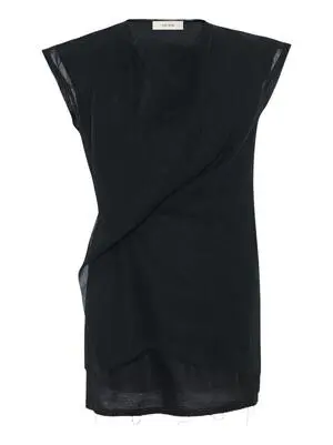 THE ROW Inawa Draped Top - Black
