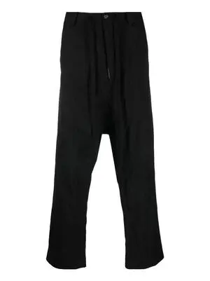 UMA WANG Uma Wang Drop Crotch Drawstring Trousers