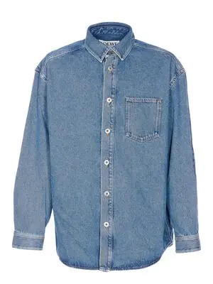 Loewe Oversized Denim Shirt - Blue