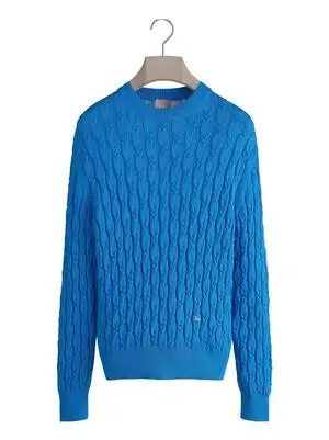 Dior Cable Knit Sweater - Blue