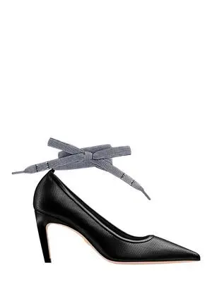 Dior Christian Bow Detailed Pointed Toe Pumps - Black