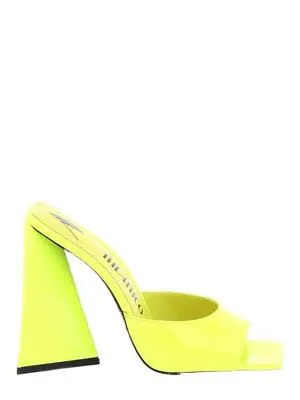 Attico The Devon Slip-on Square-toe Mules - Yellow