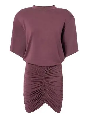 Andamane Lennox Mini Dress - Aubergine