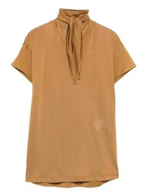 LEMAIRE Short-sleeved Top With Tie Detail - No