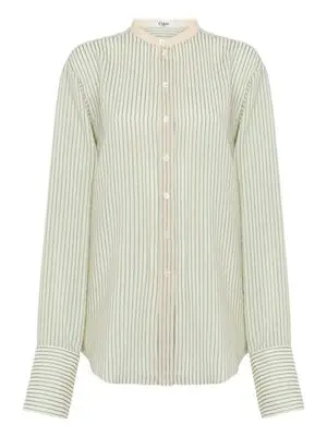 CHLOÉ Chloé Striped Long Sleeve Blouse
