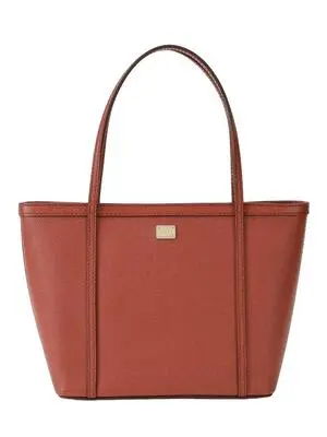 Dolce & Gabbana Logo Detail Handbag - Brown