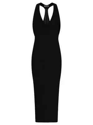 ATTICO The Attico Plunging V-Neck Maxi Dress
