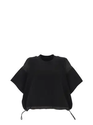 SACAI Sacai Short Sleeve Drawstring Top