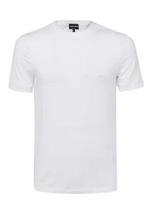 Giorgio Armani Logo Embroidered Crewneck T-shirt - No