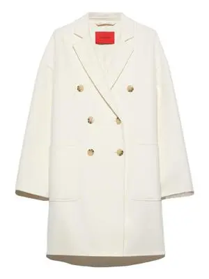 MAXCO. Max&co. Double Breasted Coat - White