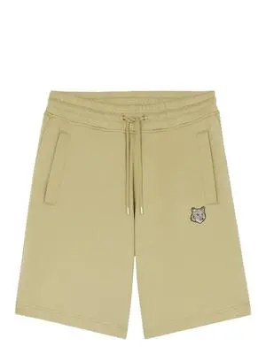 Maison Kitsuné Bold Fox Head Patch Drawstring Shorts - Nude