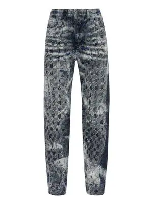 DIESEL® Frayed Effect Jeans - Gray