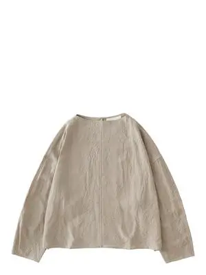 Studio Nicholson Long Sleeve Boxy Top - Sable