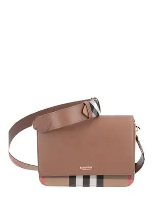 Burberry Check Crossbody Bag - Brown/beige/black/white/red