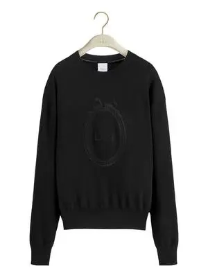 Dior Embroidered Médaillon Sweater - Black