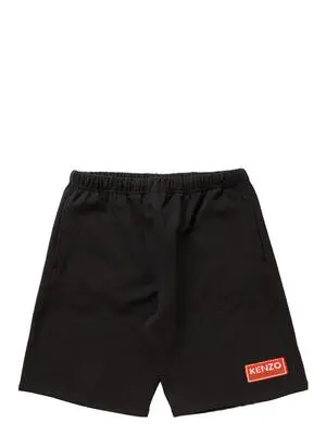Kenzo Logo Patch Bermuda Shorts - Black