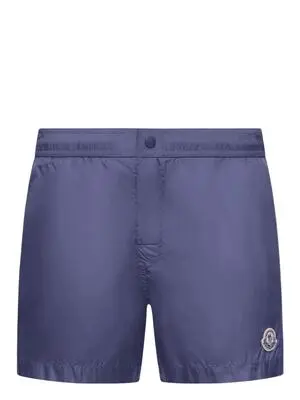 Moncler Logo Detail Shorts - Blue