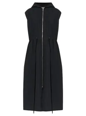 Studio Nicholson Sleeveless Hooded Midi Dress With Drawstring Waist - Black
