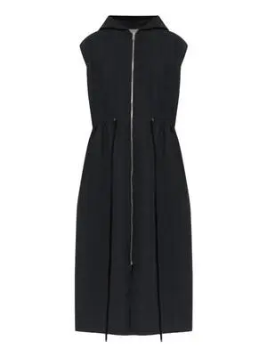 Studio Nicholson STUDIO NICHOLSON Sleeveless Hooded Midi Dress With Drawstring Waist No