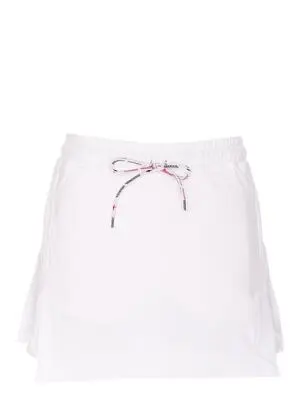 VIVIENNE WESTWOOD Cheerleader Skirt With Drawstring And Logo Detail - White