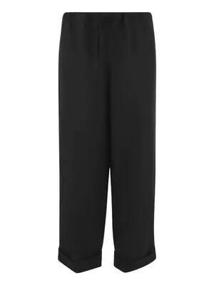 THE ROW Delano Drawstring Cuffed Pants - Black