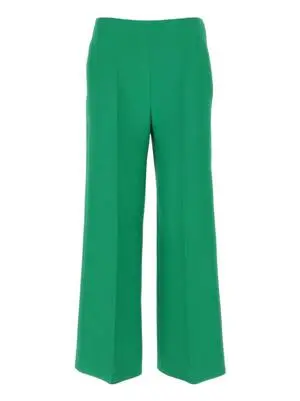 Valentino Garavani Straight Leg Cropped Pants - Green