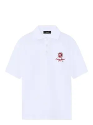 Amiri Logo Oversized Polo Shirt - White