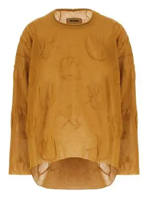 UMA WANG Long Sleeve T-shirt - Brown