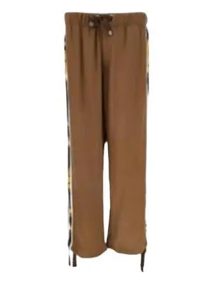 Versace Baroque Printed Drawstring Pants - Brown