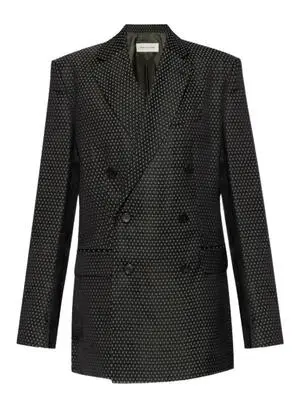 Dries Van Noten Long Sleeve Blazer - Black