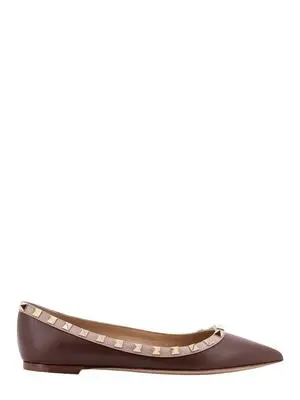 VALENTINO Valentino Garavani Rockstud Pointed Toe Flats