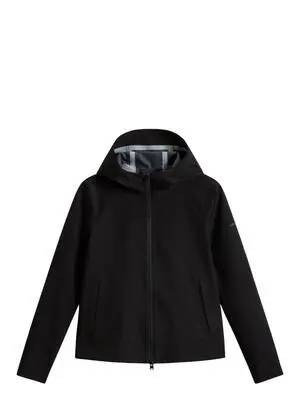Woolrich Waterproof Hooded Stretch Jacket - Black