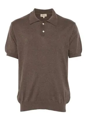 Woolrich Knit Short-sleeve Polo Shirt - Brown