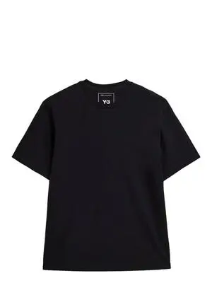 Y3 Graphic Printed Short Sleeved T-shirt - Black