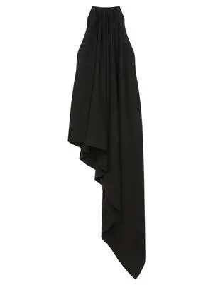 Givenchy Asymmetrical Halterneck Dress - Black