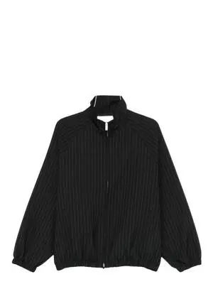 THE FRANKIE SHOP The Frankie Shop Long-Sleeved Zip-Up Jacket With Elastic Cuffs And Hem Black